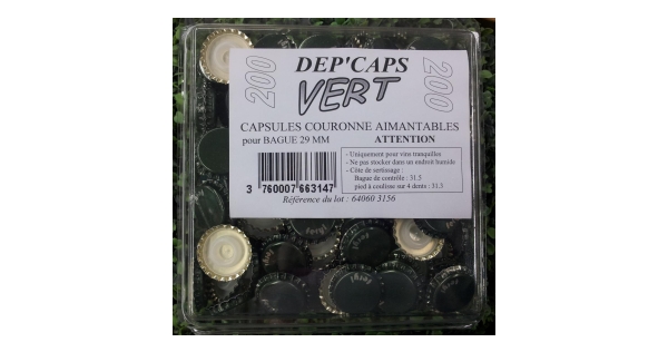 Dep'Caps Vert boite de 200 | Viticlic